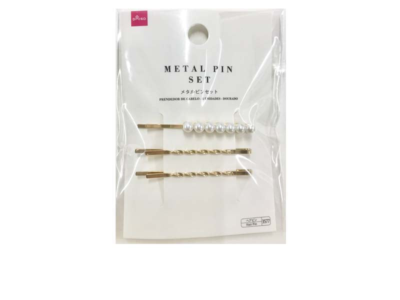 Metal Pin Set Gold – DAISO SINGAPORE