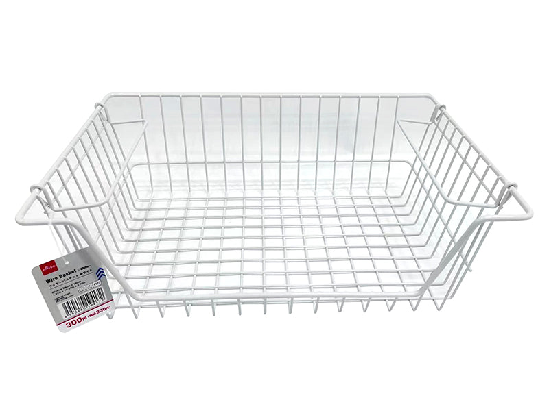 Wire Basket - White - 1.21ftx10.23inx4.72in - 37cmx26cmx12cm- – DAISO ...