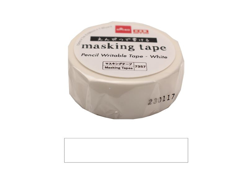 Masking Tape Pencil Writable Tape White – DAISO SINGAPORE