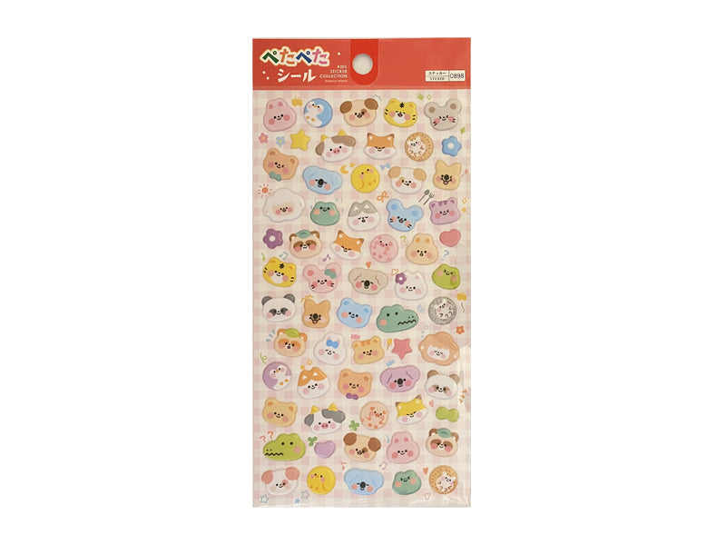 Sticker 7 Animal Face – DAISO SINGAPORE