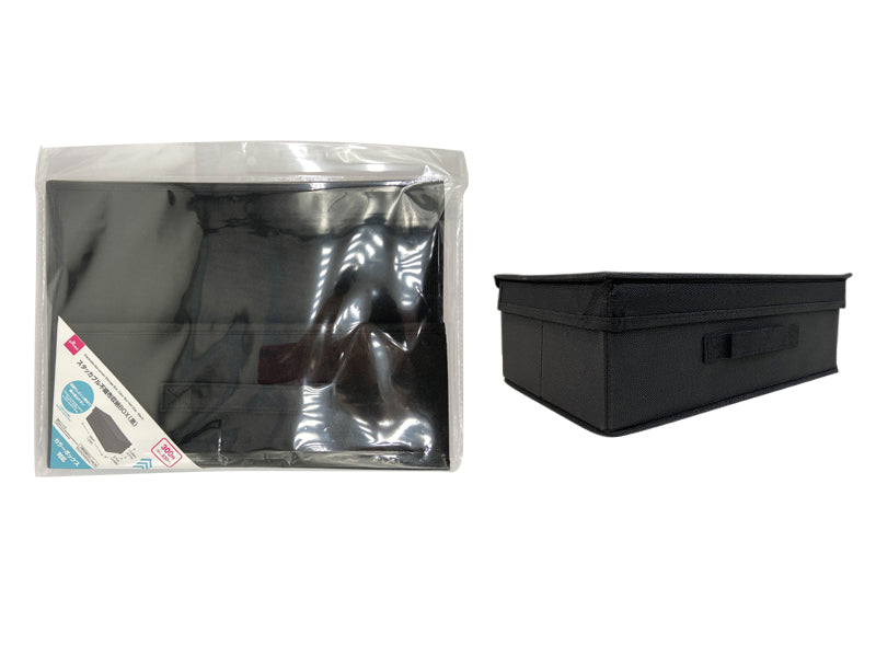 Stackable Non-Woven Storage Box Color Box Half Size Black – DAISO SINGAPORE