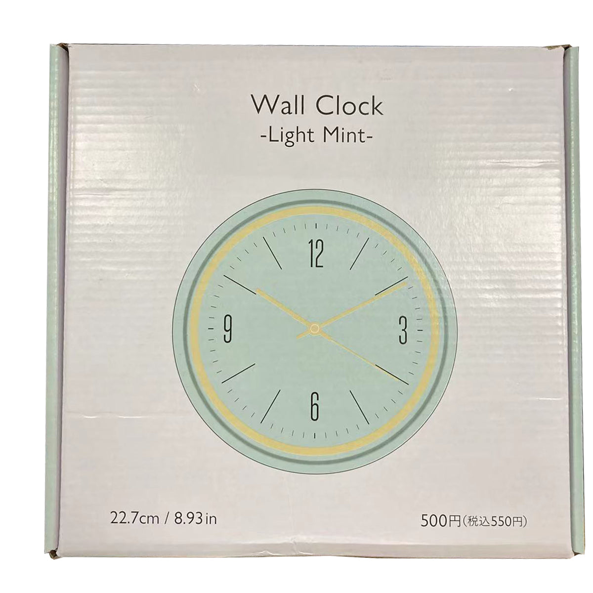 Wall Clock 22.7cm Light Mint – DAISO SINGAPORE