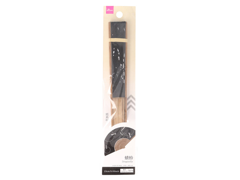 Paper Folding Fan 23cm Dragonfly – DAISO SINGAPORE