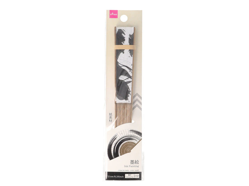 Paper Folding Fan 21cm Ink Painting – DAISO SINGAPORE