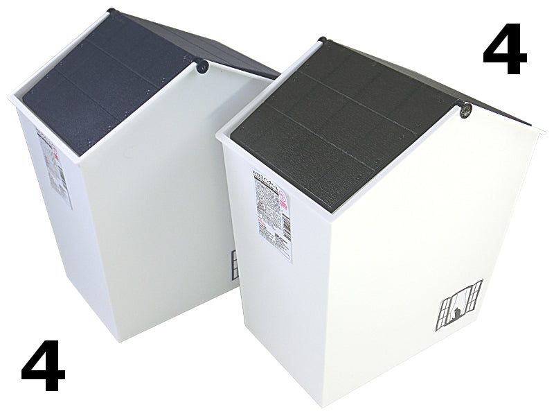 Dust box with swing lid that the shape of a house – DAISO SINGAPORE