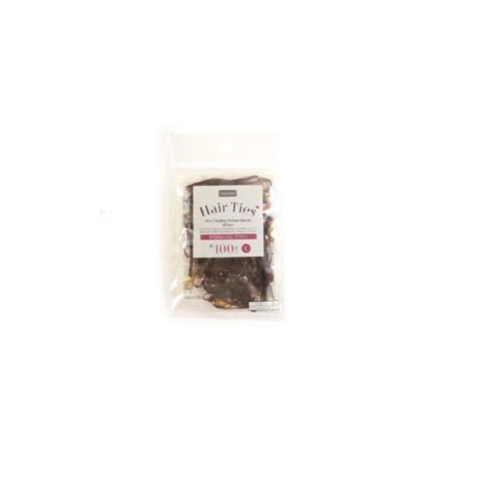 No Tangle Rubber Hair Band L Brown – DAISO SINGAPORE