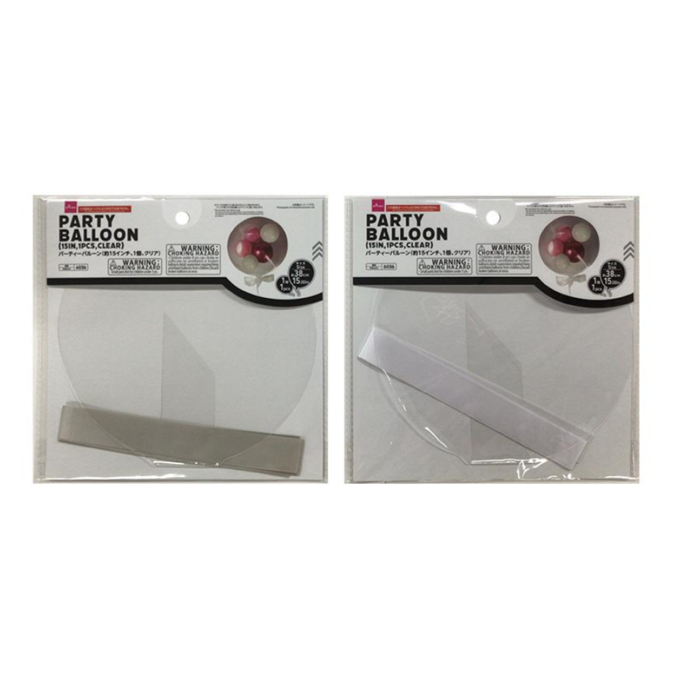 Party Balloon 15in Clear – DAISO SINGAPORE