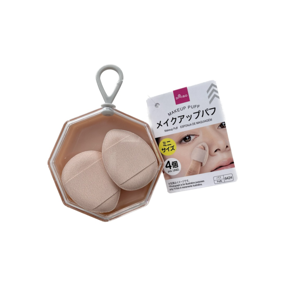 Makeup Puff Mini Size with Dedicated Case – DAISO SINGAPORE