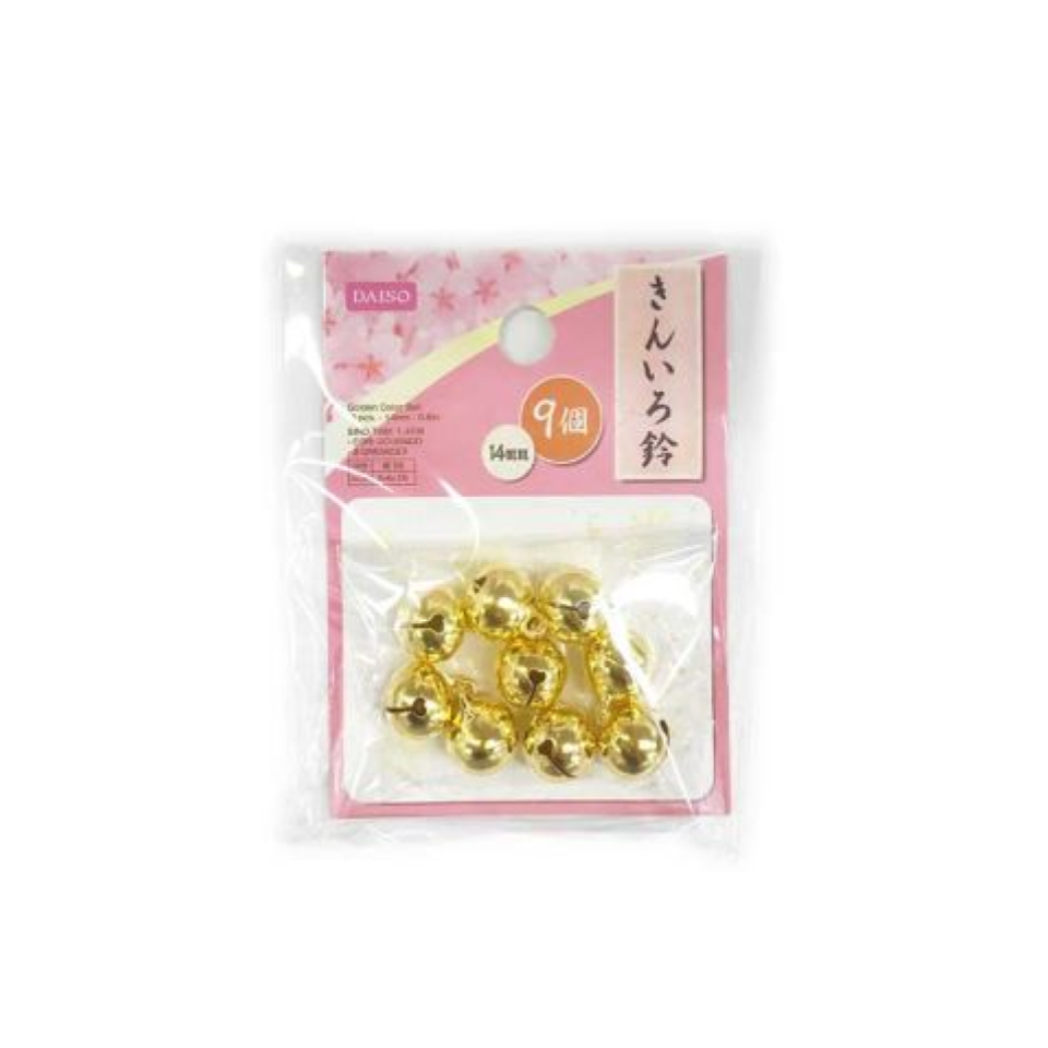 Golden Color Bell 14mm – DAISO SINGAPORE
