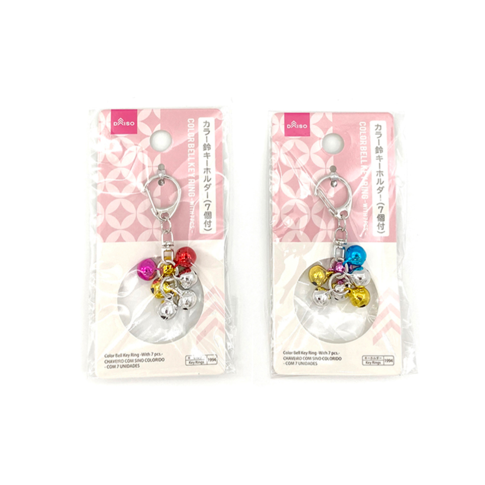 Color Bell Key Ring with Seven Bells – DAISO SINGAPORE