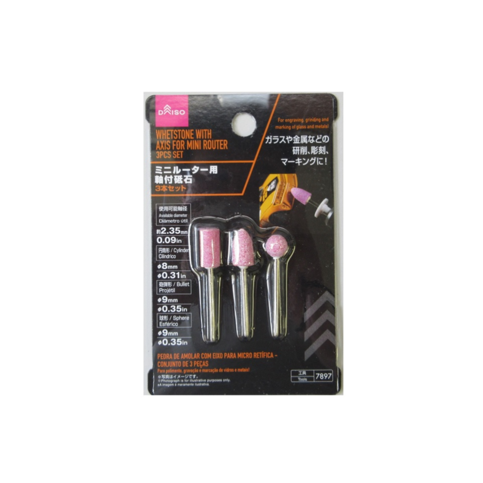 Shaft Mounted Grindstone for Mini Router – DAISO SINGAPORE