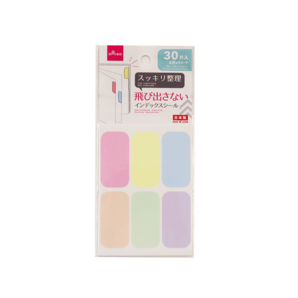 Index Stickers Dull Color – DAISO SINGAPORE