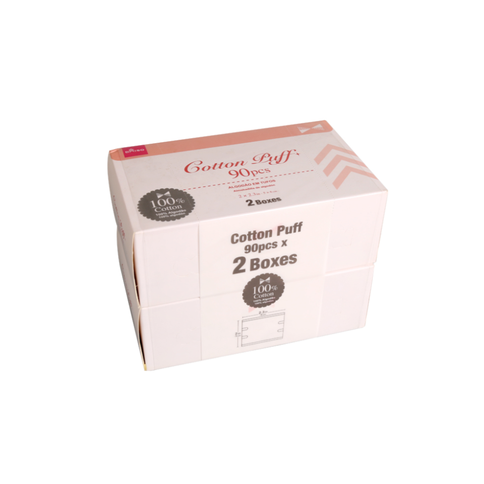 Cotton Puff Two Boxes – DAISO SINGAPORE
