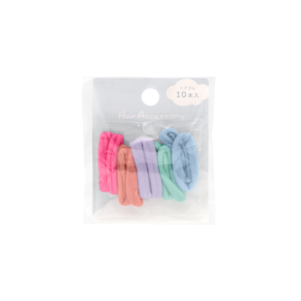 Mini Soft Hair Tie Set Fancy Color – DAISO SINGAPORE