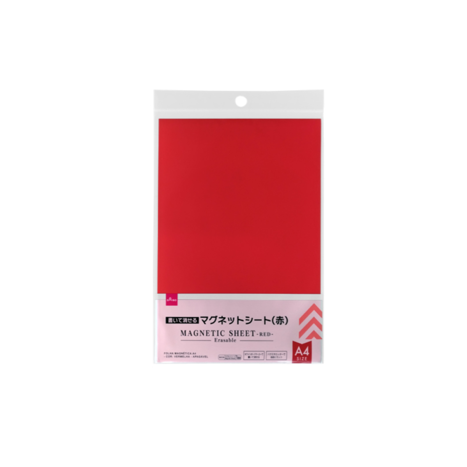Magnetic Sheet A4 Red Erasable – DAISO SINGAPORE