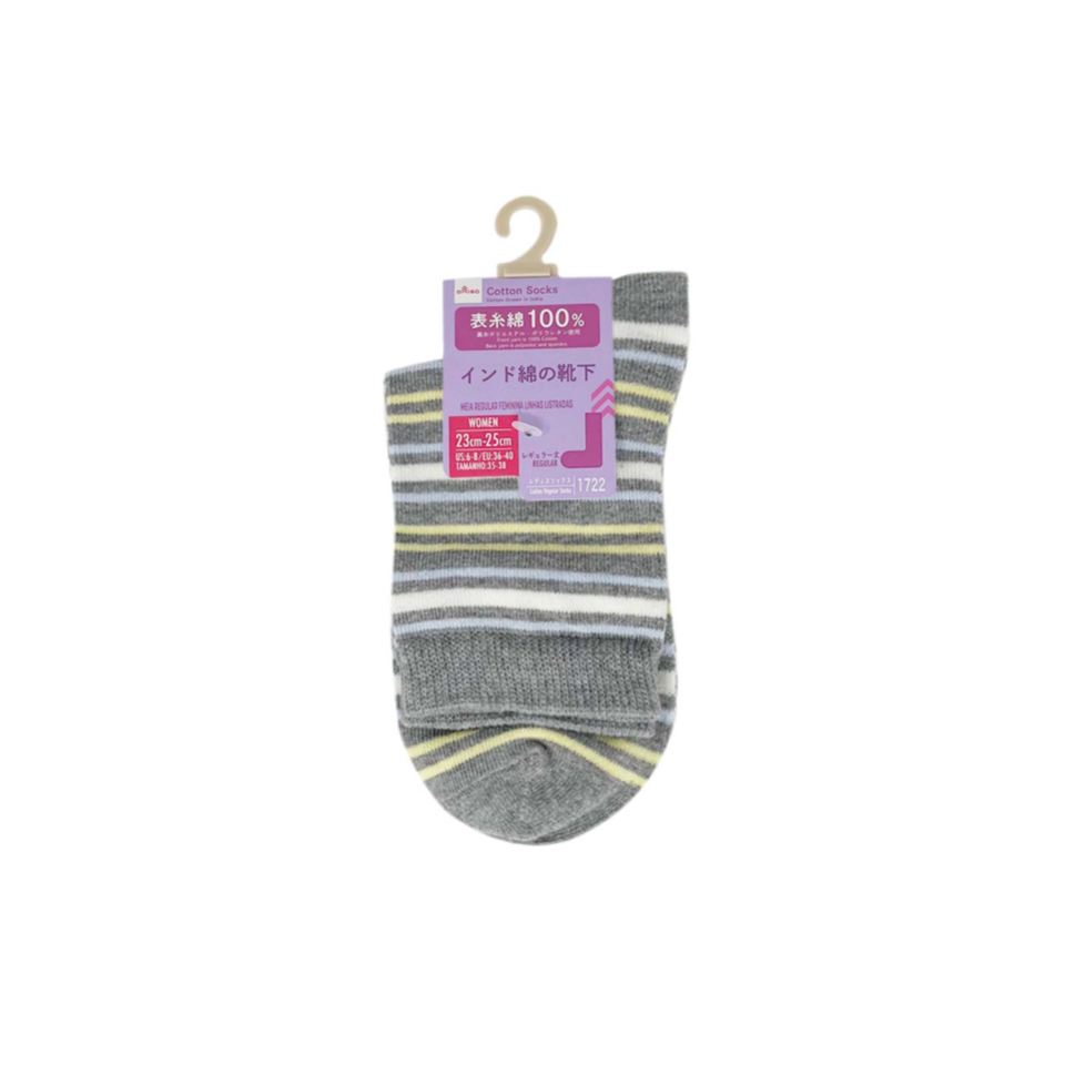 Cotton Socks 23-25cm Striped – DAISO SINGAPORE