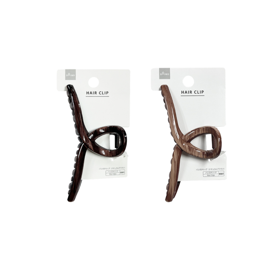 Hair Clip Natural Brown – DAISO SINGAPORE