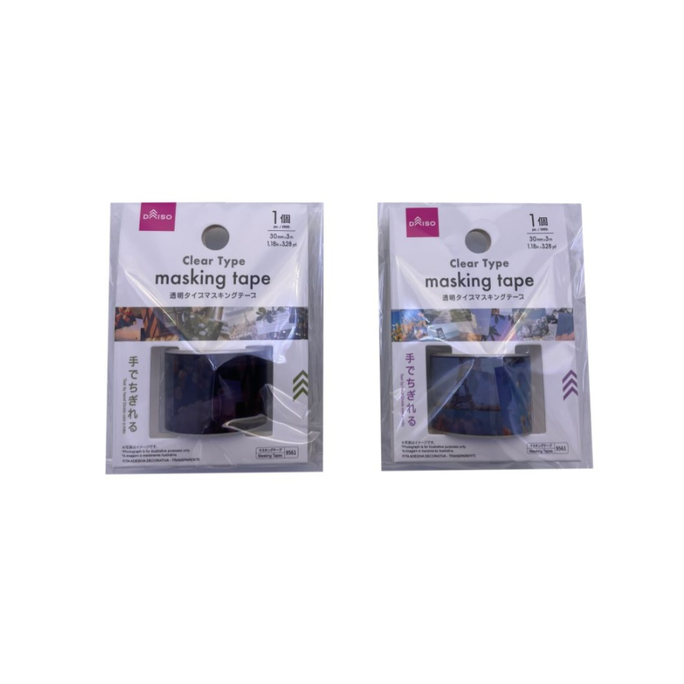 Masking Tape Clear Type 30mm x 3m – DAISO SINGAPORE