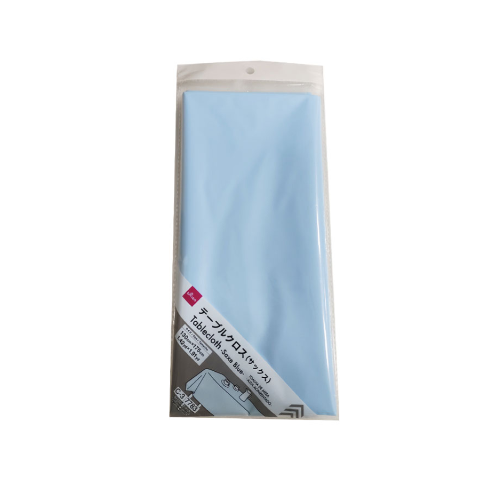 Tablecloth Saxe Bluen130cm x 175cm – DAISO SINGAPORE