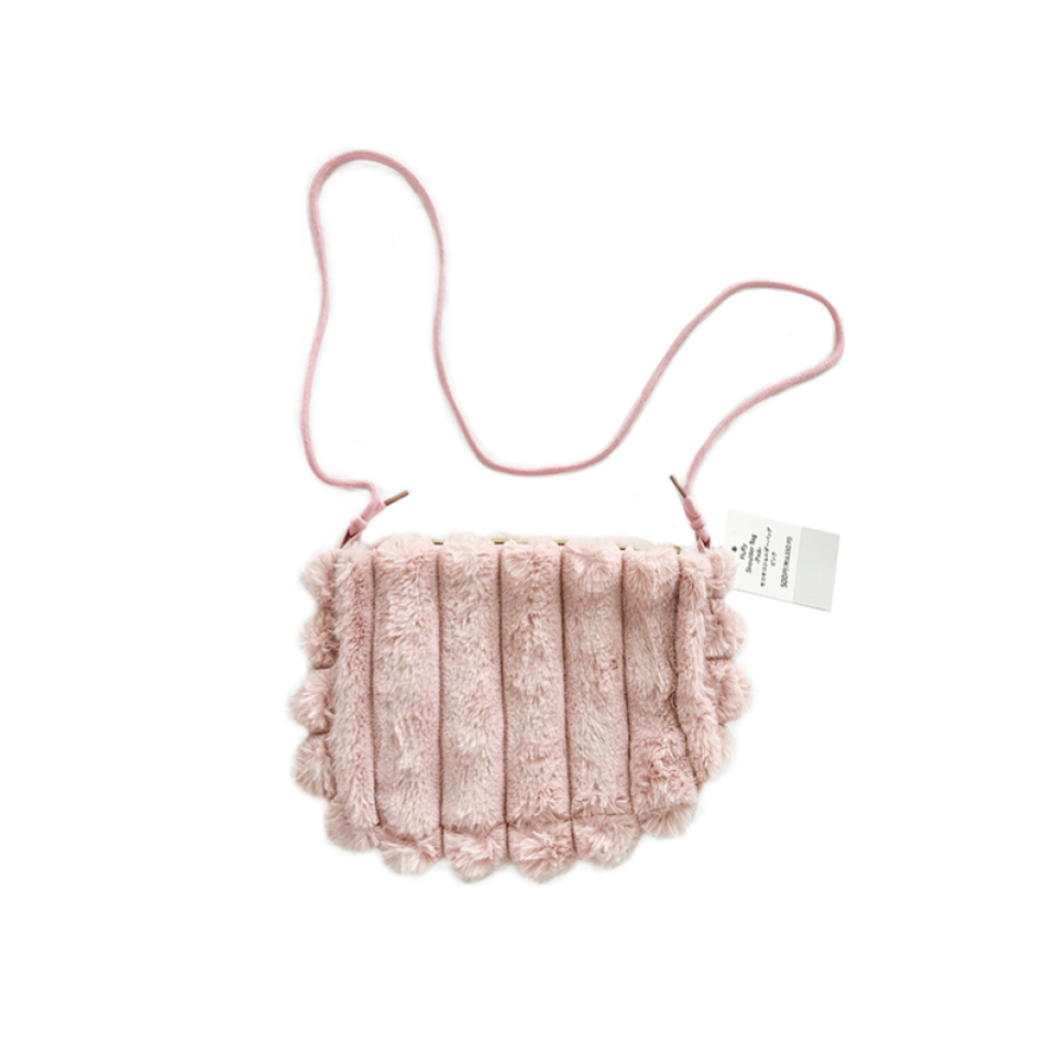 Fluffy Shoulder Bag Pink – DAISO SINGAPORE
