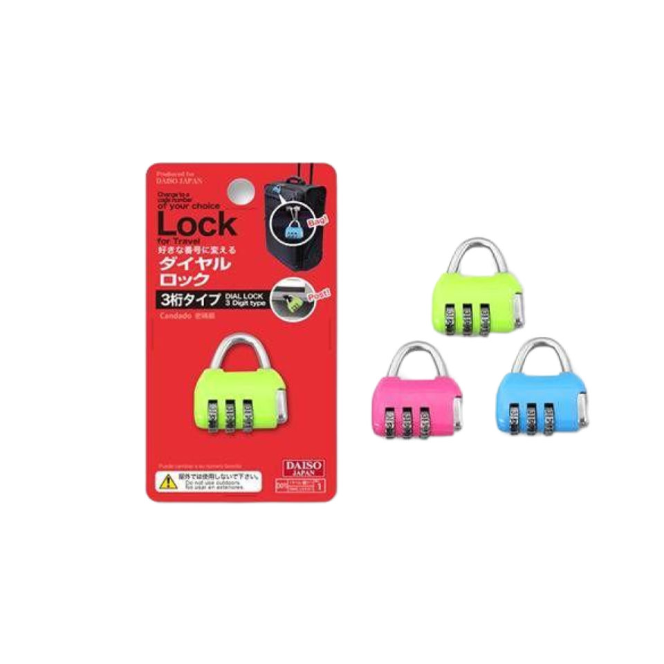 Dial Lock Three Digit Type – DAISO SINGAPORE
