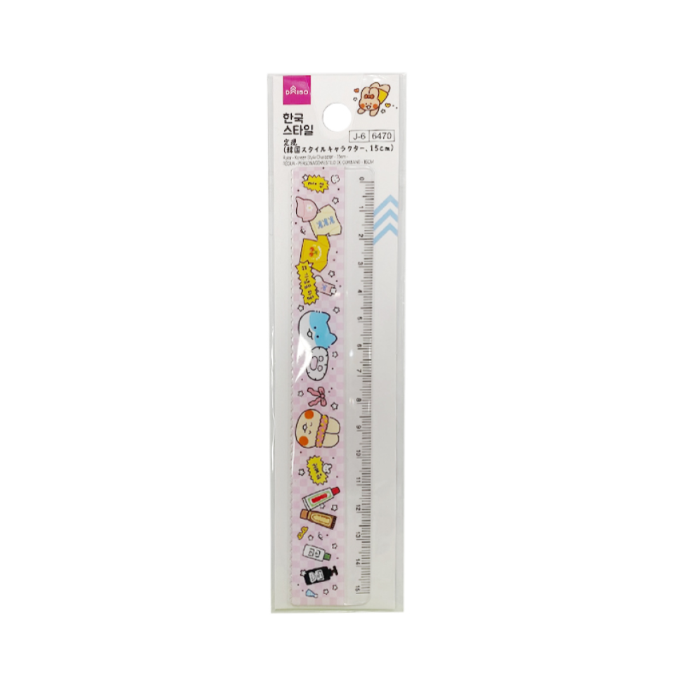 Ruler Korean Style Character 15cm – DAISO SINGAPORE