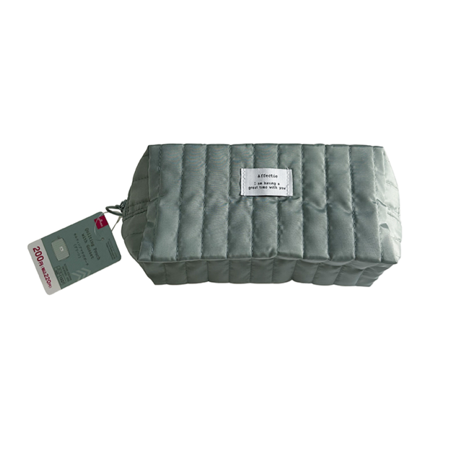 Quilting Pouch with Gusset Green – DAISO SINGAPORE