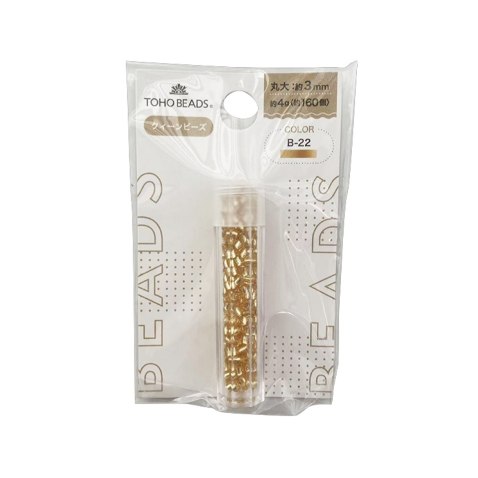 Toho Beads Round Gold – DAISO SINGAPORE