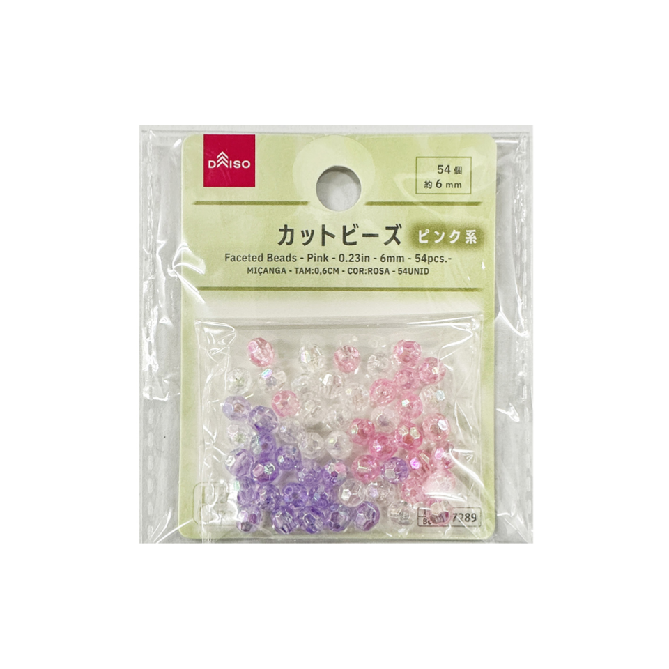 Faceted Beads Pink 6mm – DAISO SINGAPORE
