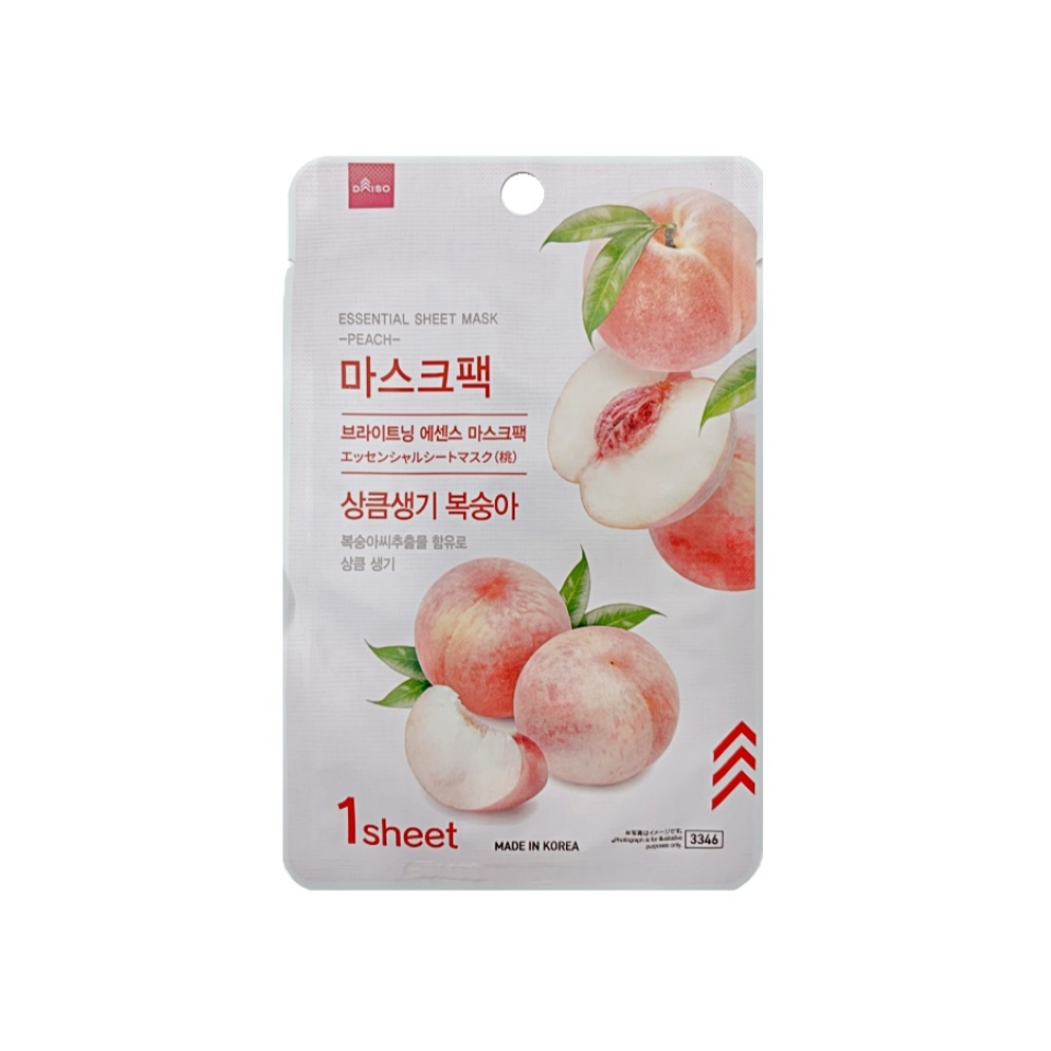 Essential Sheet Mask Peach – DAISO SINGAPORE