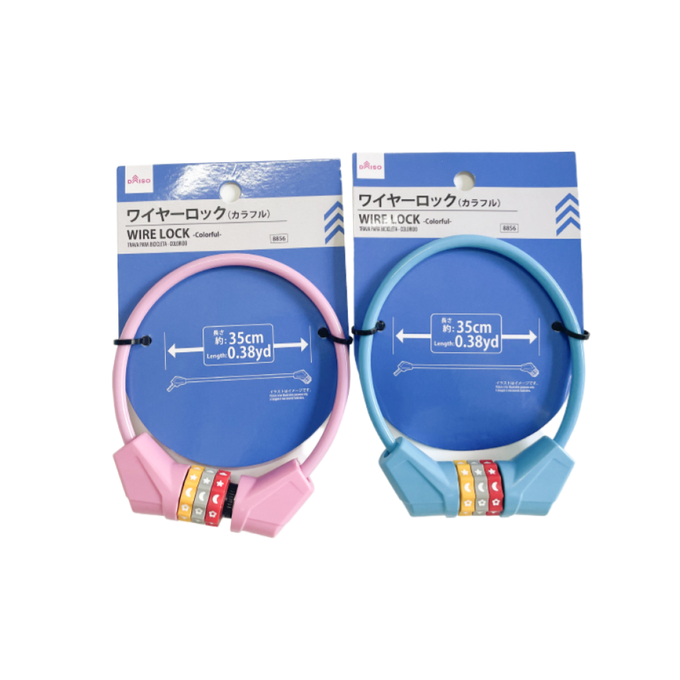 Wire Lock Colorful – DAISO SINGAPORE