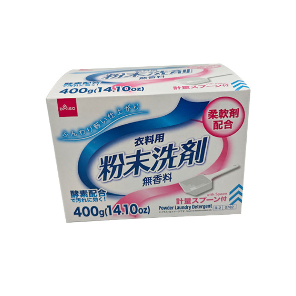 Powder Laundry Detergent with Spoon 400g – DAISO SINGAPORE