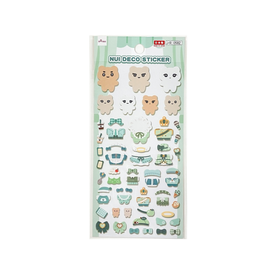 Sticker Nui Deco Green – DAISO SINGAPORE