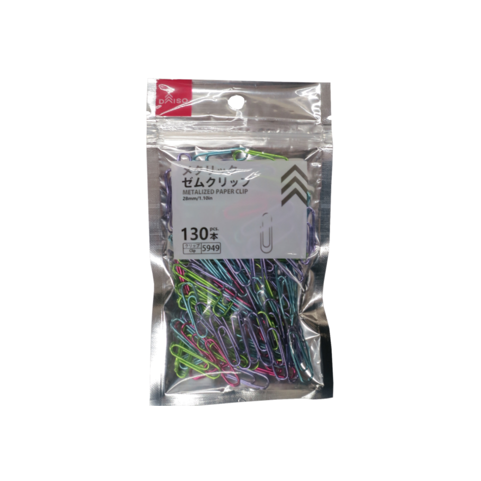 Metalized Paper Clip 28mm – DAISO SINGAPORE