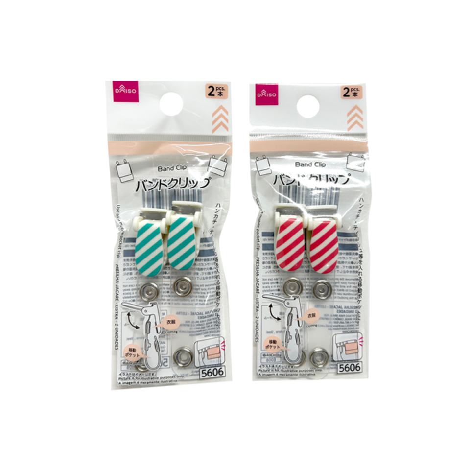 Band Clip Striped – DAISO SINGAPORE