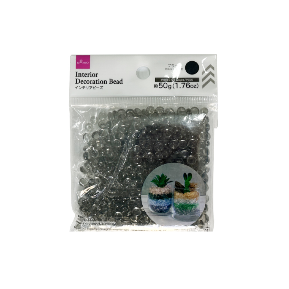 Interior Decoration Bead without Hole Black 50g – DAISO SINGAPORE