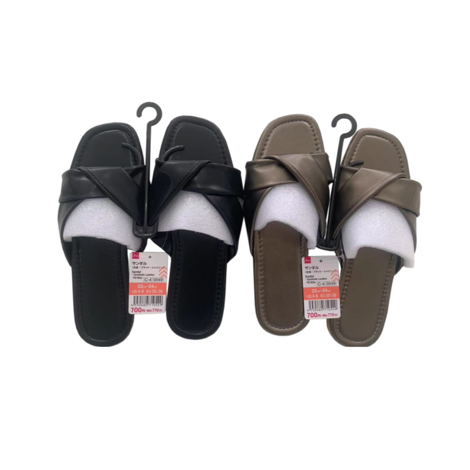 Sandal Synthetic Leather Flat Shiny – DAISO SINGAPORE