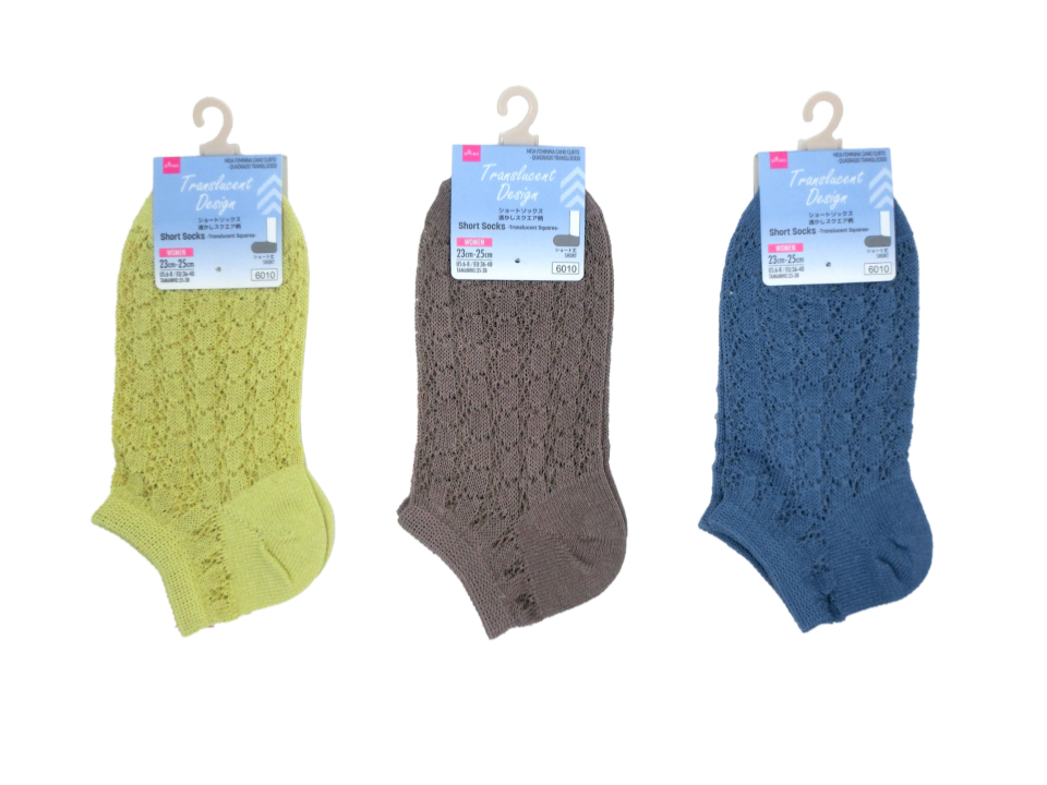 Short Socks Translucent Squares – DAISO SINGAPORE
