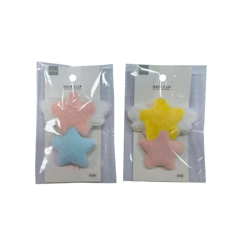 Eco Fur Star Hair Clip Angel Motif – DAISO SINGAPORE