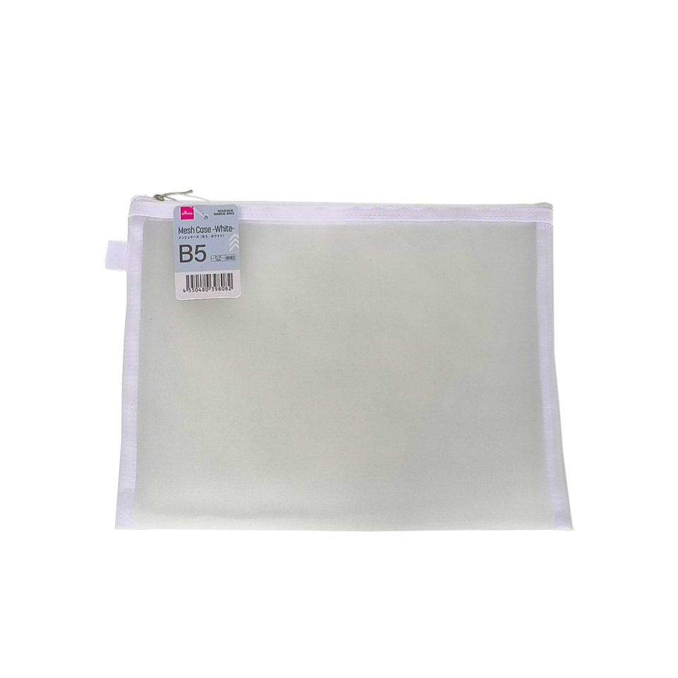 Mesh Case B5 White – DAISO SINGAPORE