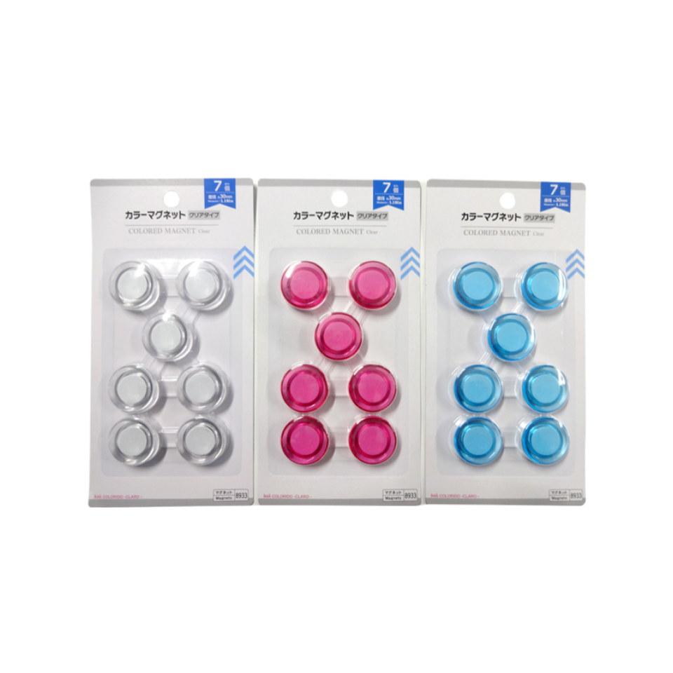 Colored Magnet Clear 30mm – DAISO SINGAPORE