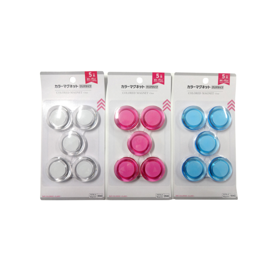 Colored Magnet Clear 40mm – DAISO SINGAPORE