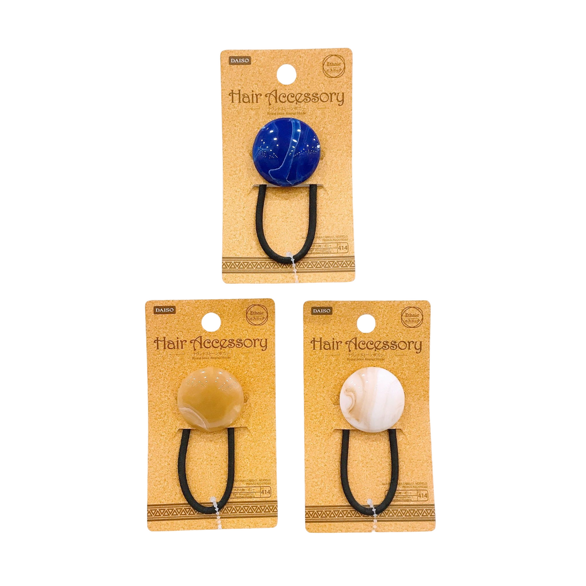 Round Stone Ponytail Holder – DAISO SINGAPORE