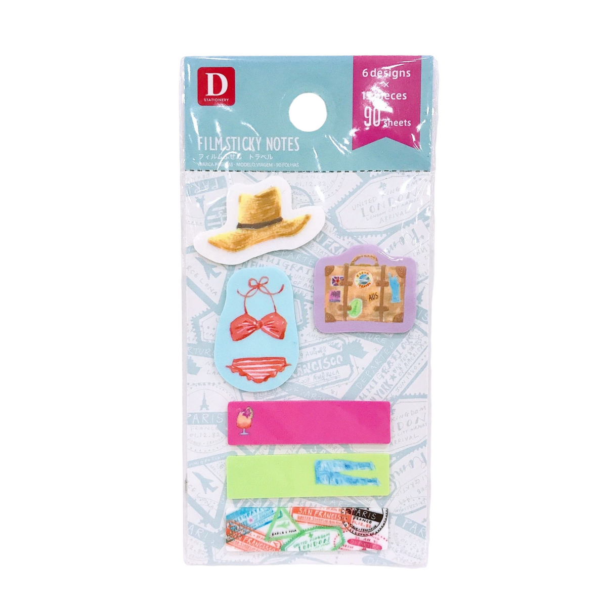 Film sticky notes Travel 90sheets – DAISO SINGAPORE