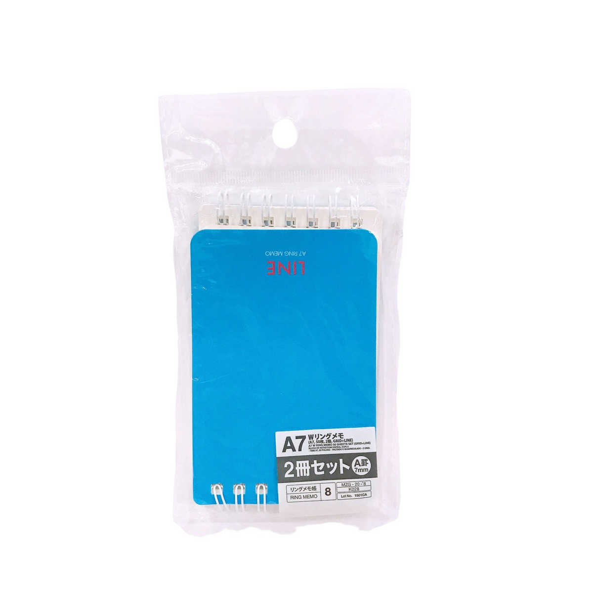 A7 Ring Memo Set Grid Plus Line – DAISO SINGAPORE