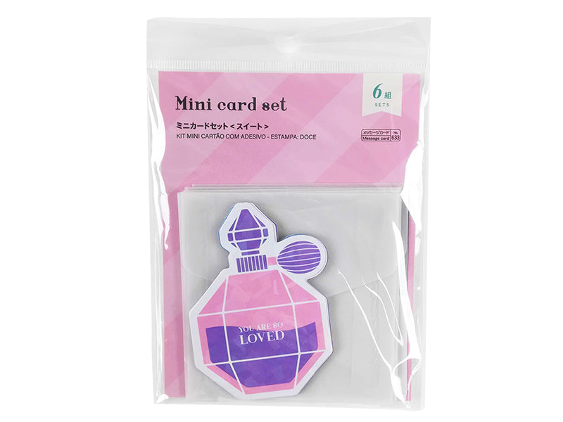 Mini Card Set Sweet with Sticker – DAISO SINGAPORE