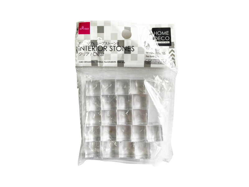 Interior Cube Stone -B - Transparent - 65G - 2.29Oz- – DAISO SINGAPORE