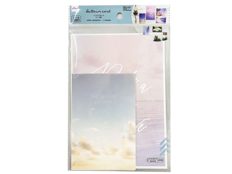Interior Cards -E - 5 pcs.- – DAISO SINGAPORE
