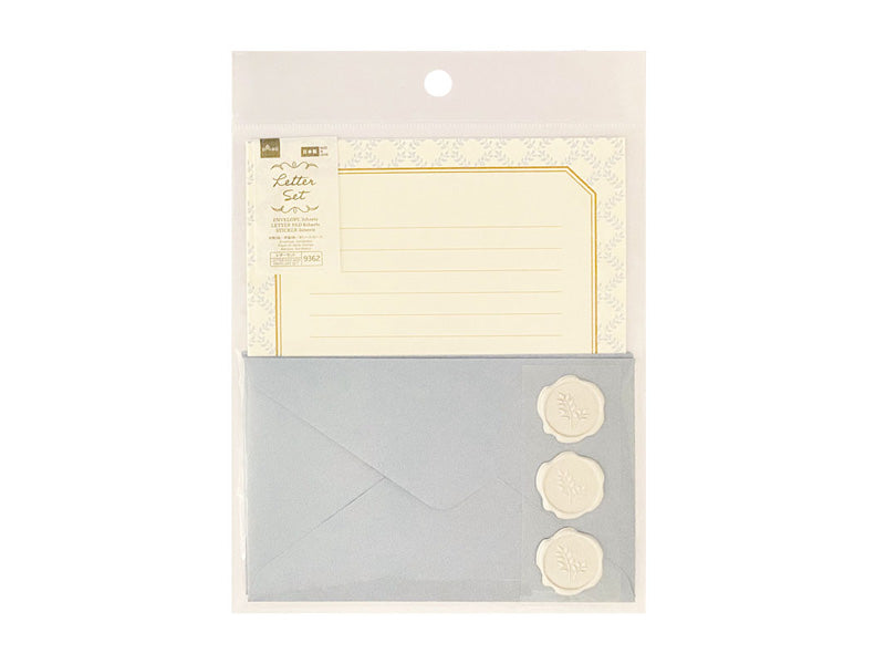 Letter Pad and Envelope Set Subdued Blue – DAISO SINGAPORE