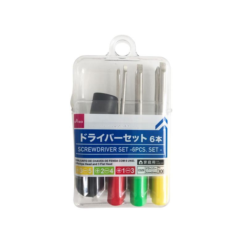 Colored Screwdrivers 6pcs Set – DAISO SINGAPORE